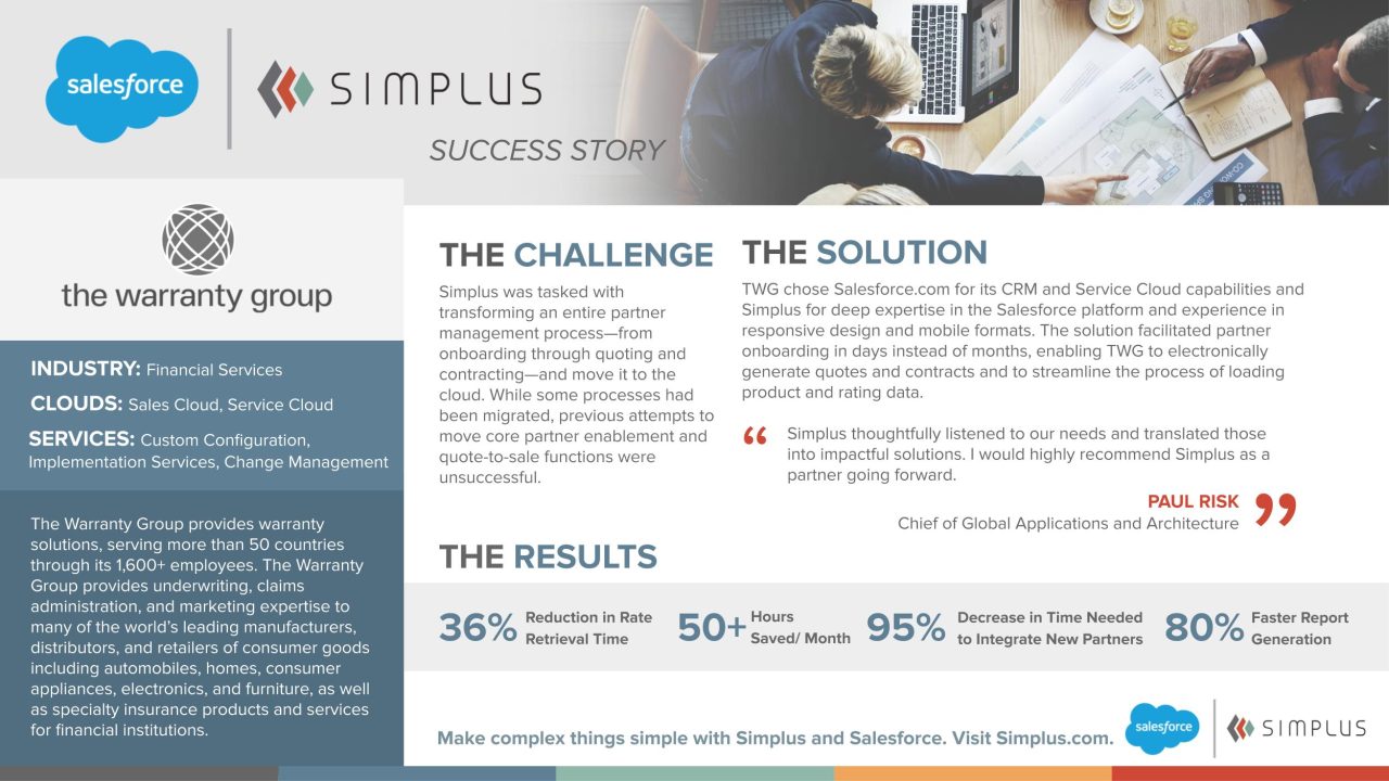 Enabling partners with a Sales + Service Cloud solution - Simplus