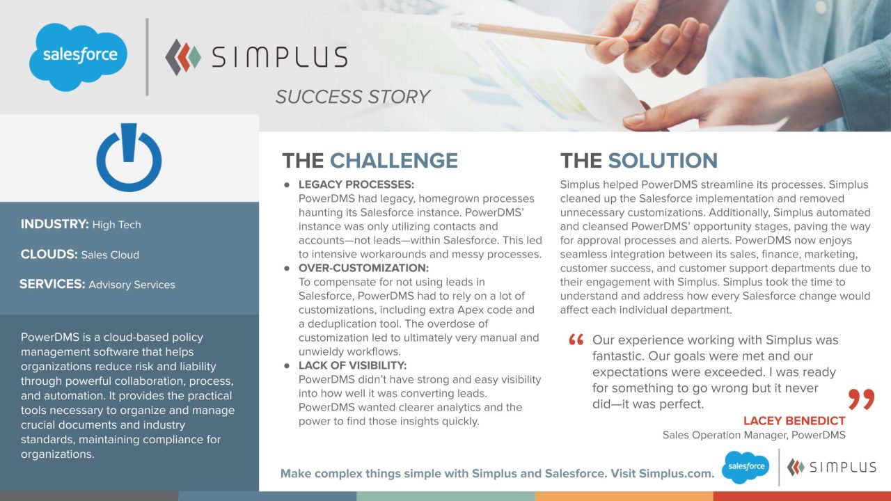 Cross-department collaboration with Simplus Advisory Services - Simplus